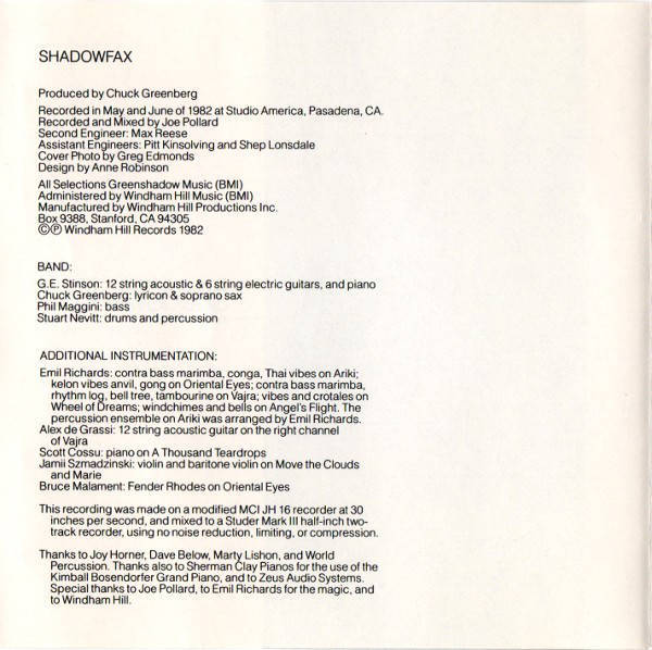 Shadowfax Shadowdance Vinyl Records and CDs For Sale | MusicStack
