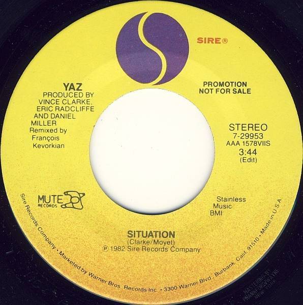 Yazoo Situation Vinyl Records and CDs For Sale | MusicStack