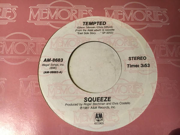 Squeeze Tempted Vinyl Records and CDs For Sale | MusicStack