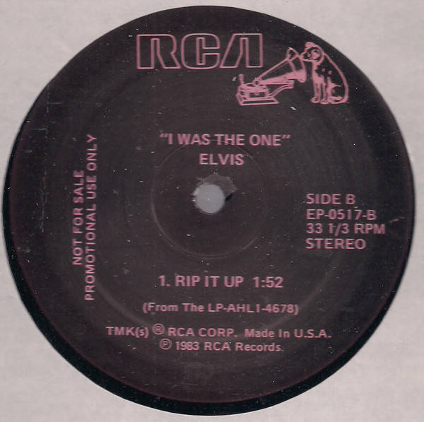 Elvis Presley I Was The One Vinyl Records and CDs For Sale | MusicStack