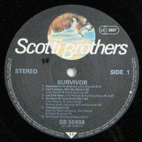 Survivor Survivor Vinyl Records and CDs For Sale | MusicStack