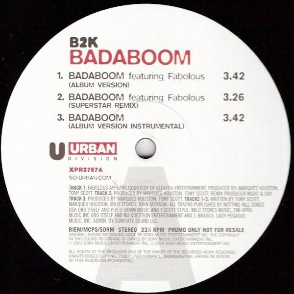 B2k Badaboom Vinyl Records and CDs For Sale | MusicStack