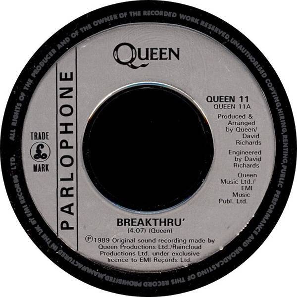 Queen Breakthru Vinyl Records and CDs For Sale | MusicStack