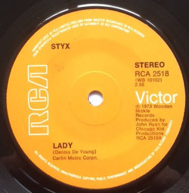 Styx Lady Vinyl Records and CDs For Sale | MusicStack