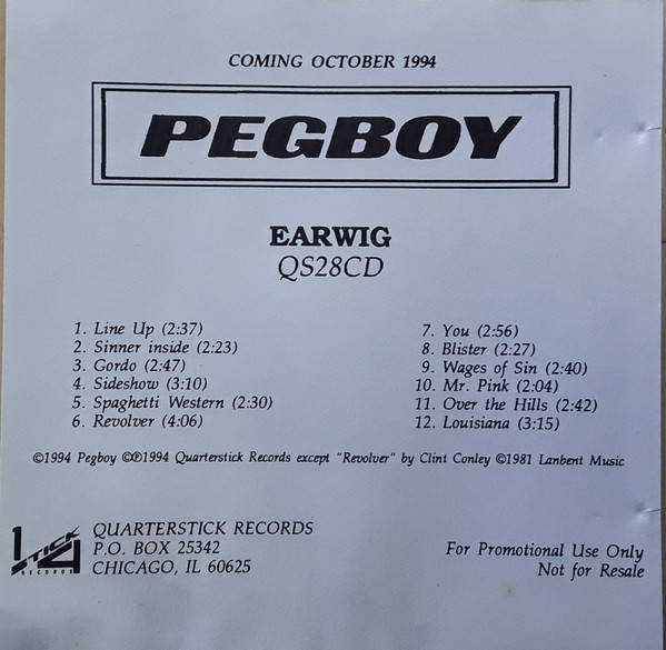 Pegboy Vinyl Records and CDs For Sale | MusicStack