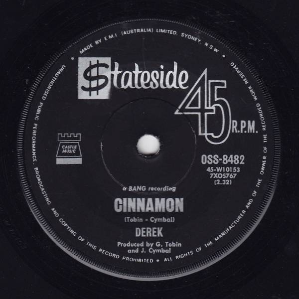 Derek Cinnamon Vinyl Records and CDs For Sale | MusicStack