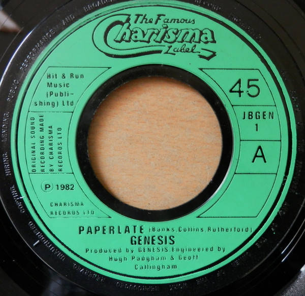 Genesis Paperlate Vinyl Records and CDs For Sale | MusicStack