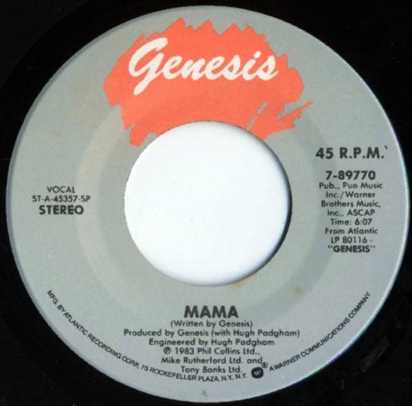 Genesis Mama Vinyl Records and CDs For Sale | MusicStack