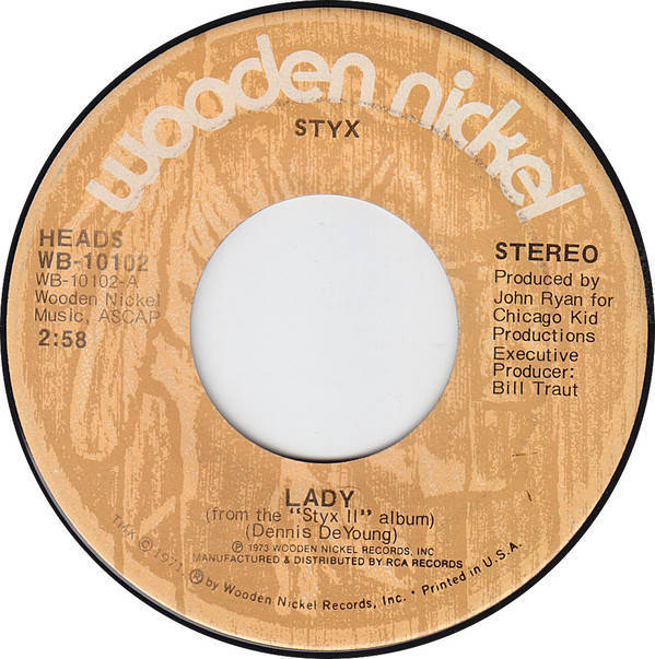 Styx Lady Vinyl Records and CDs For Sale | MusicStack