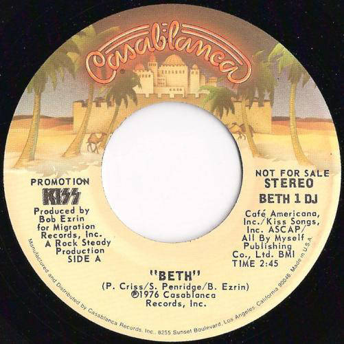 Kiss Beth Vinyl Records and CDs For Sale | MusicStack