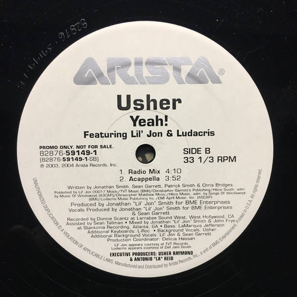 Usher Yeah Vinyl Records and CDs For Sale | MusicStack