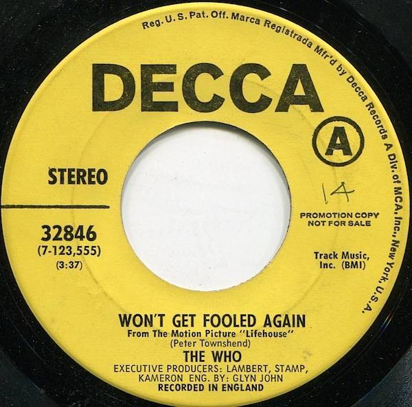 Who Won't Get Fooled Again Vinyl Records and CDs For Sale | MusicStack