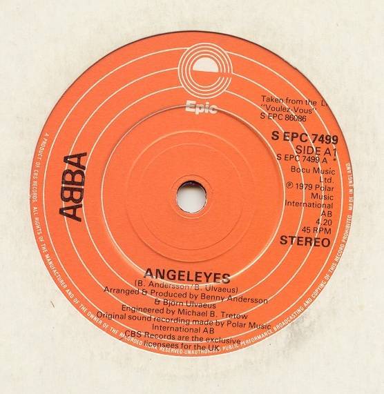 Abba Angeleyes Vinyl Records and CDs For Sale | MusicStack