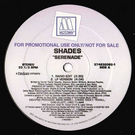 Shades Serenade Vinyl Records and CDs For Sale | MusicStack