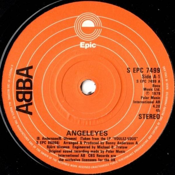 Abba Angeleyes Vinyl Records and CDs For Sale | MusicStack