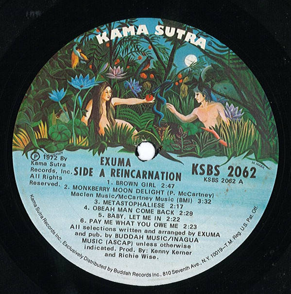 Exuma Reincarnation Vinyl Records and CDs For Sale | MusicStack