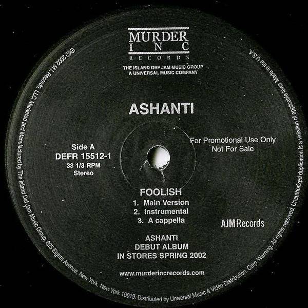 Ashanti Foolish Vinyl Records and CDs For Sale | MusicStack