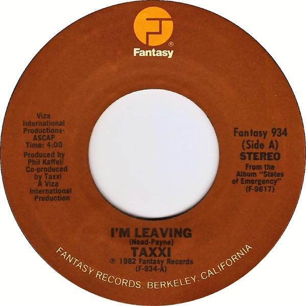 Taxxi Vinyl Records and CDs For Sale | MusicStack