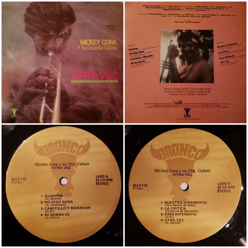 Mickey Cora Y Su Orquesta Cabala - Otra Vez (LP) For Sale
