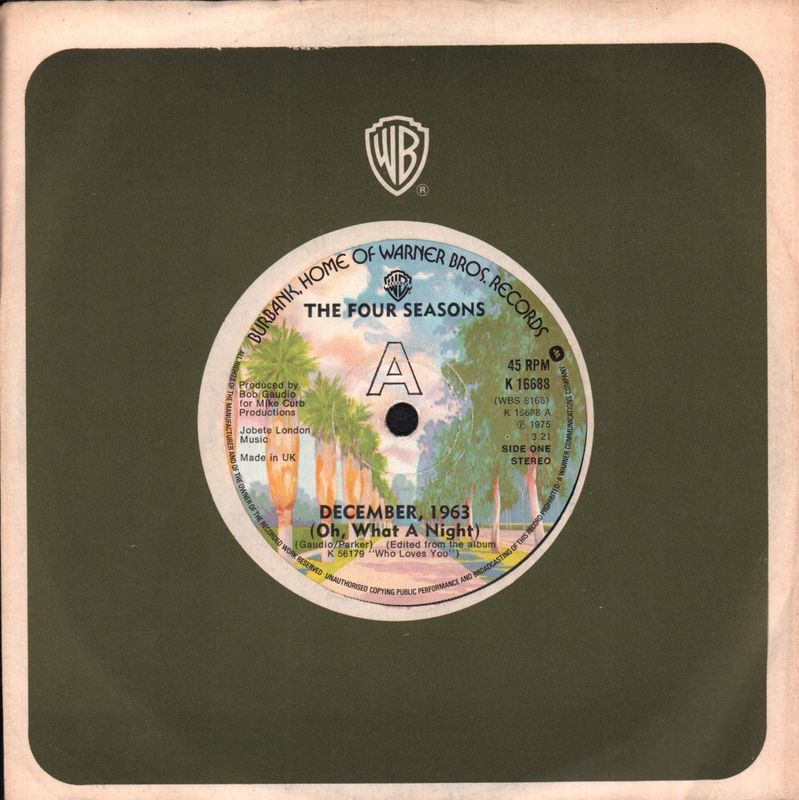 Four Seasons December 1963 Oh What A Night Vinyl Records and CDs For ...