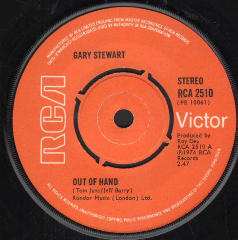 Gary Stewart Out Of Hand Vinyl Records and CDs For Sale | MusicStack