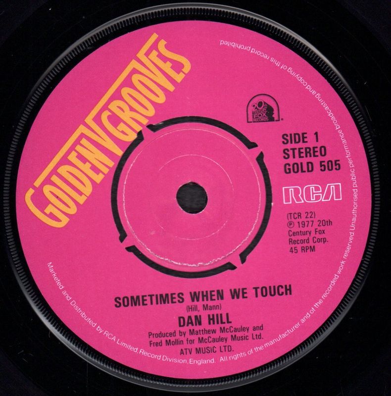 Dan Hill Sometimes When We Touch Vinyl Records and CDs For Sale ...