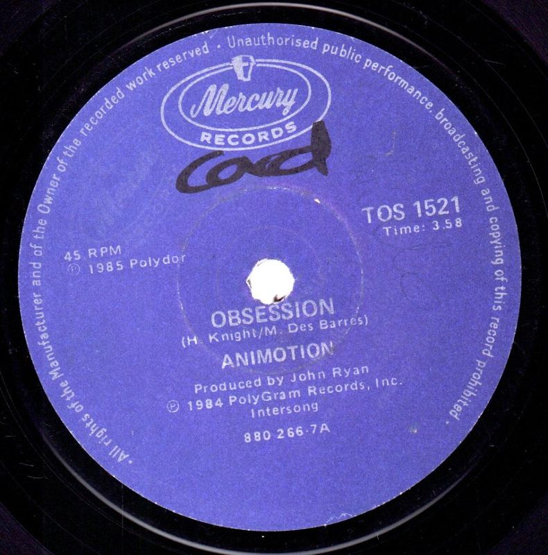 Animotion Obsession Vinyl Records and CDs For Sale | MusicStack