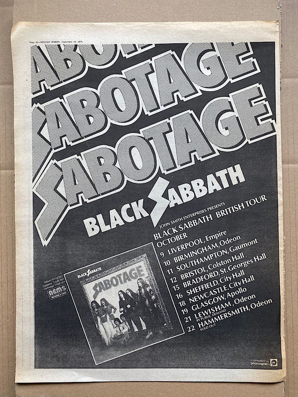 Black Sabbath Sabotage Vinyl Records and CDs For Sale | MusicStack