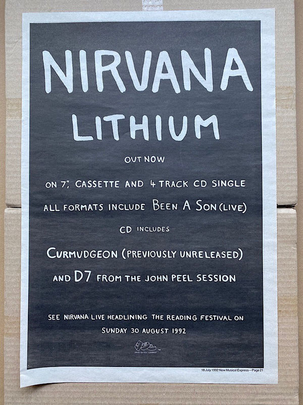 Nirvana Lithium Vinyl Records and CDs For Sale | MusicStack