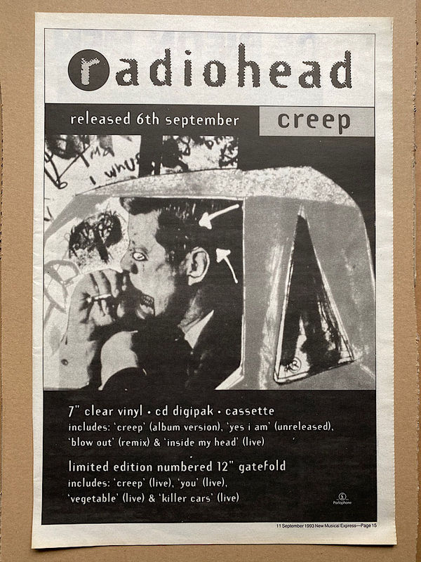 Radiohead Creep Vinyl Records and CDs For Sale | MusicStack