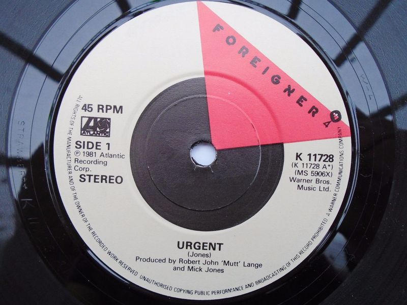 Foreigner Urgent Vinyl Records and CDs For Sale | MusicStack