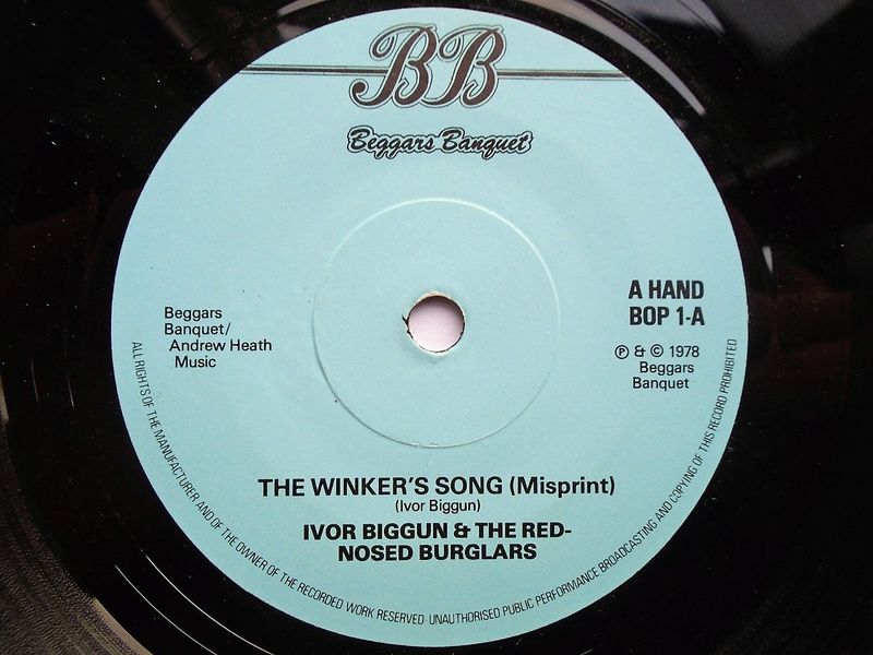 Ivor Biggun The Winker's Song Vinyl Records and CDs For Sale | MusicStack