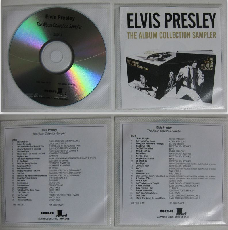 Elvis Presley - The Album Collection Sampler (CD) For Sale