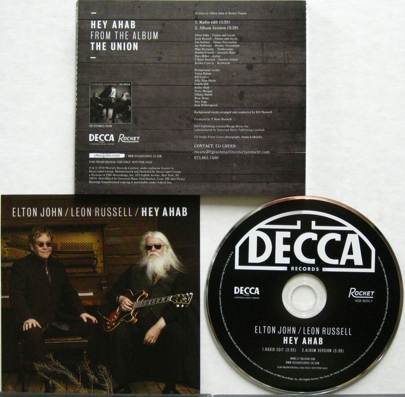 Elton John/leon Russell - Hey Ahab (CD) For Sale