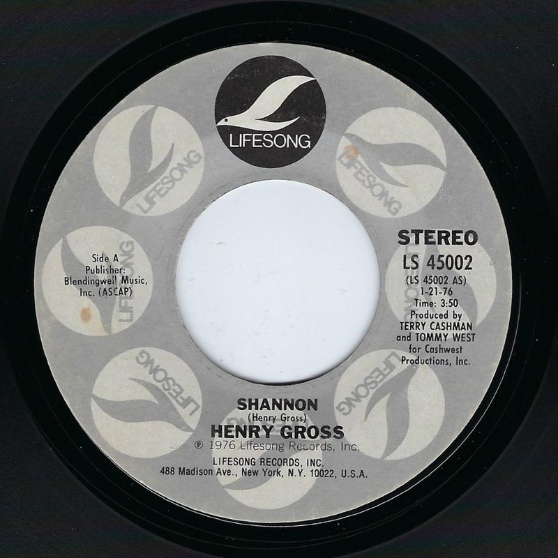Henry Gross Shannon Vinyl Records and CDs For Sale | MusicStack
