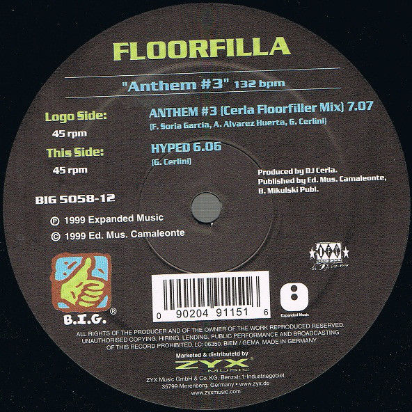 Floorfilla Anthem Vinyl Records and CDs For Sale | MusicStack