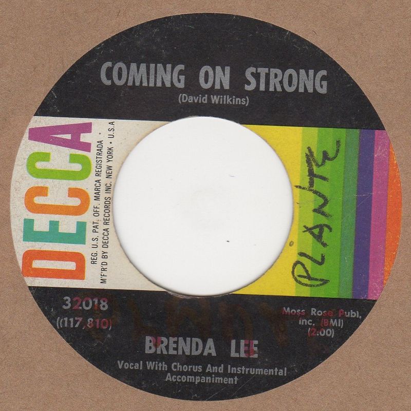 Brenda Lee Coming On Strong Vinyl Records and CDs For Sale | MusicStack