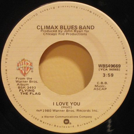 Climax Blues Band I Love You Vinyl Records and CDs For Sale | MusicStack