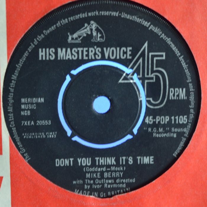 Mike Berry Don't You Think It's Time Vinyl Records and CDs For Sale ...