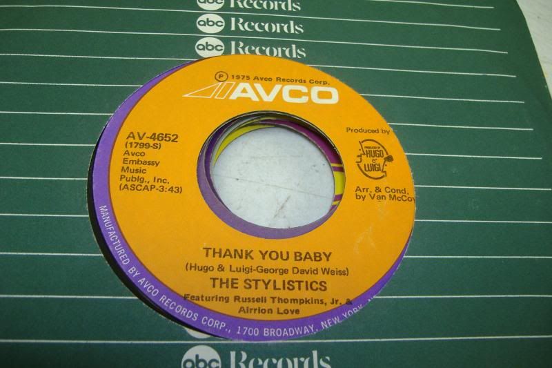 Stylistics Thank You Baby Vinyl Records and CDs For Sale | MusicStack