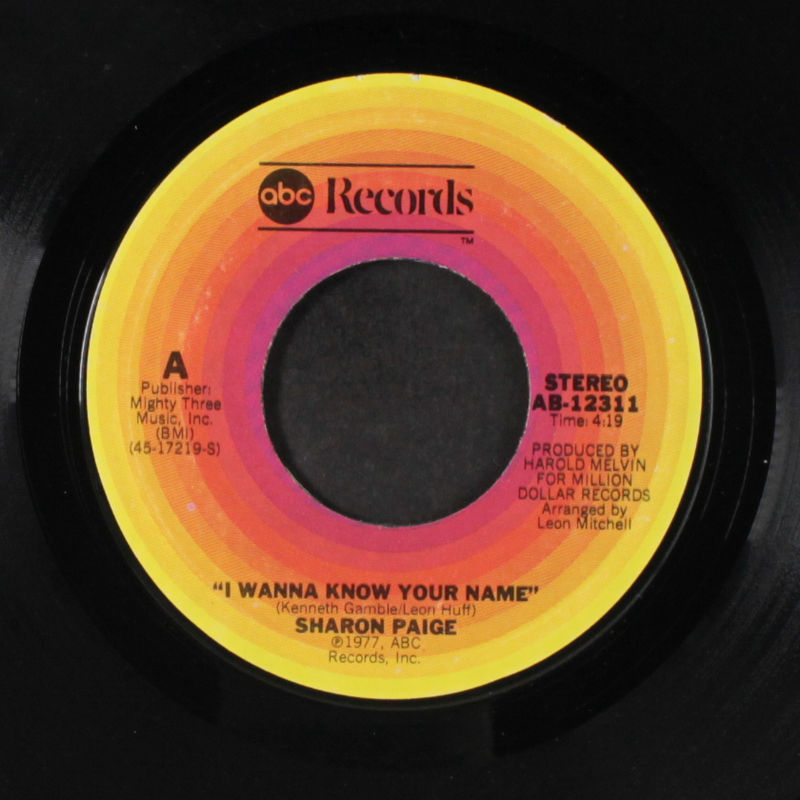 Sharon Paige I Wanna Know Your Name Vinyl Records and CDs For Sale ...
