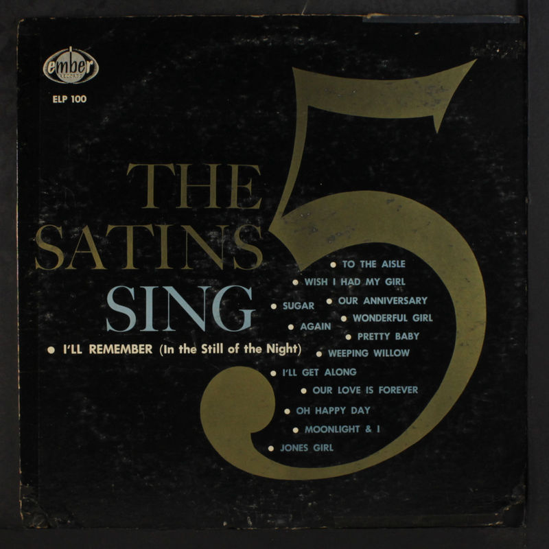 Five Satins The 5 Satins Sing Vinyl Records and CDs For Sale | MusicStack