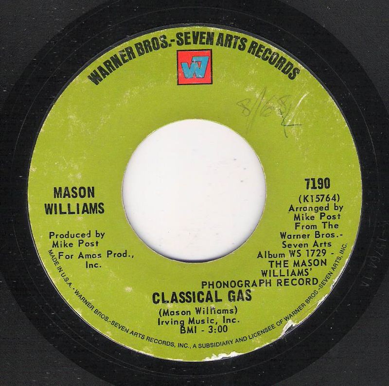 Mason Williams Classical Gas Vinyl Records and CDs For Sale | MusicStack