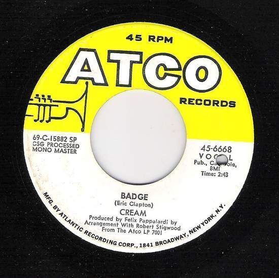 Cream Badge Vinyl Records and CDs For Sale | MusicStack