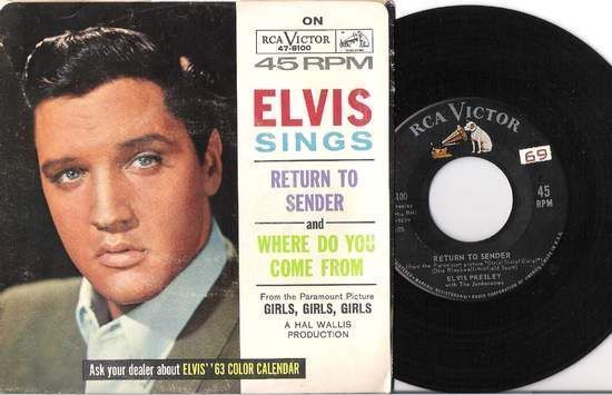 Elvis Presley Return To Sender Vinyl Records And Cds For Sale Musicstack