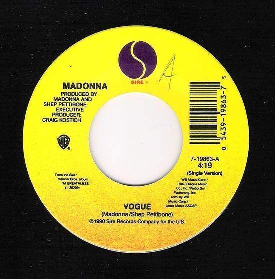 Madonna Vogue Vinyl Records and CDs For Sale | MusicStack