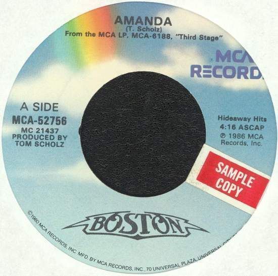 Boston Amanda Vinyl Records and CDs For Sale | MusicStack