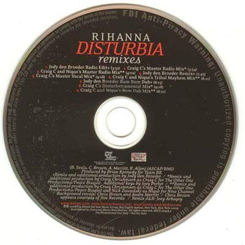 Rihanna Disturbia Vinyl Records and CDs For Sale | MusicStack