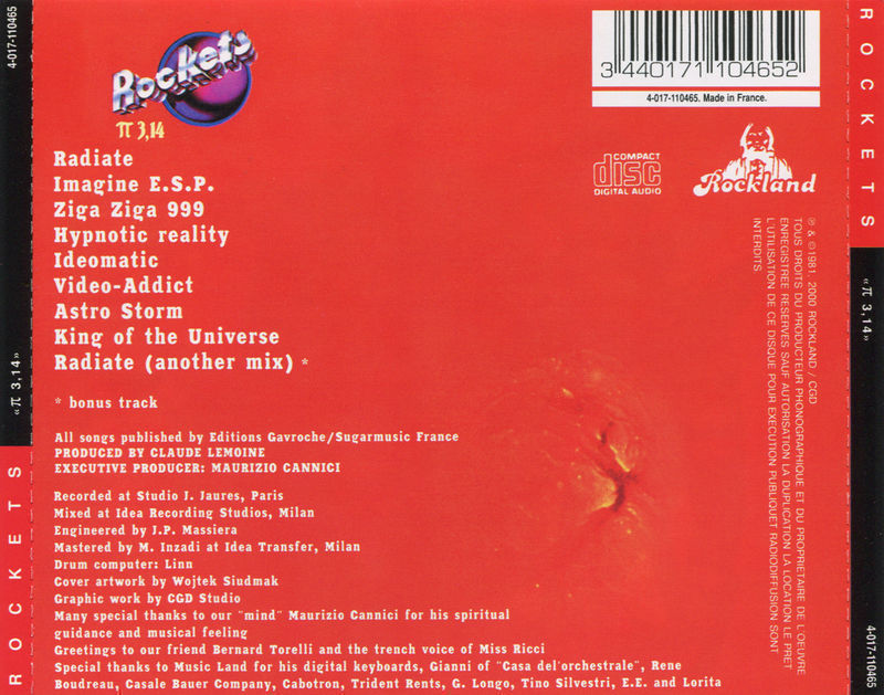 Rockets - π 3,14 (CD) For Sale