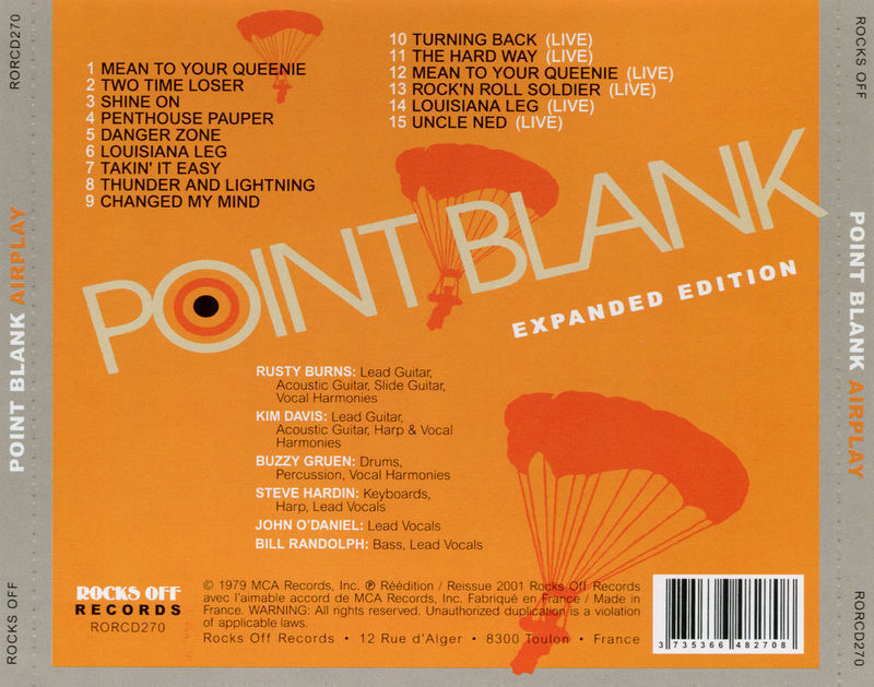 Point Blank - Airplay (CD) For Sale